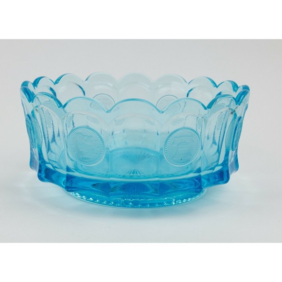 Fostoria | Accents | Vintage Light Blue Fostoria Coin Glass 75 Diameter ...